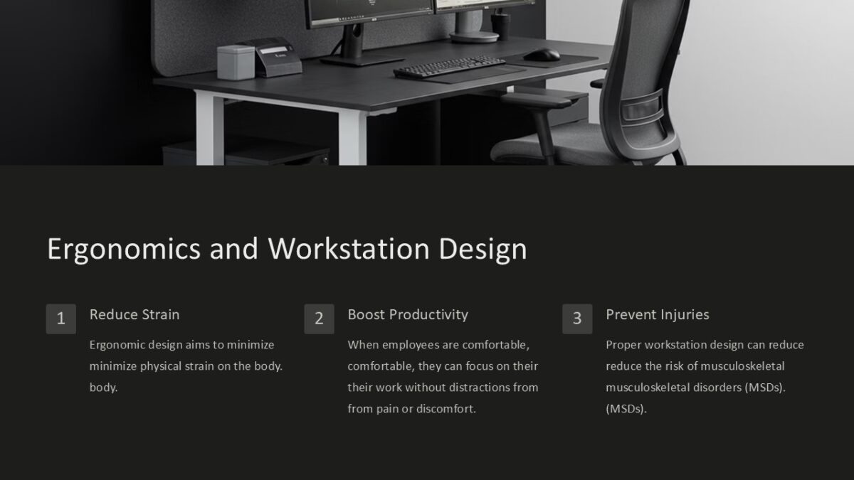 Ergonomics and Workstation Design PowerPoint Presentation - PPTUniverse