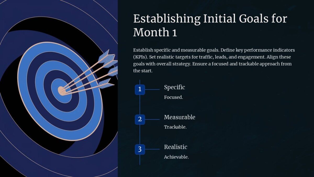Establishing Initial Goals for Month 1 PowerPoint Presentation : 100% ...