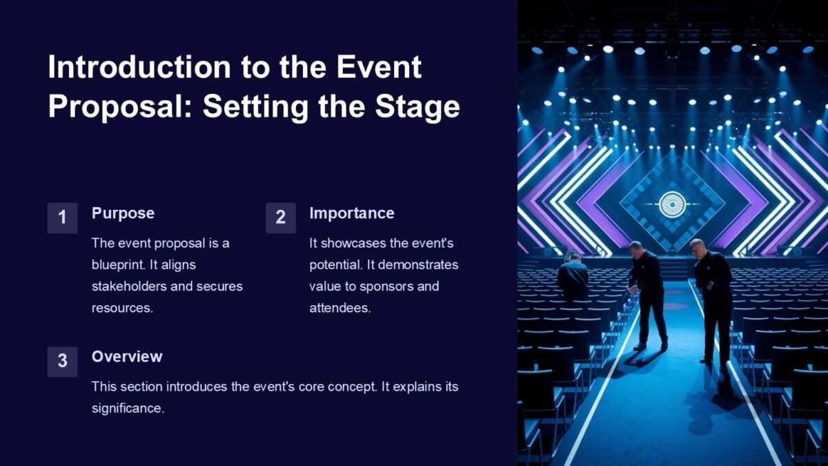 Event Proposal A Strategic PowerPoint Template : 100% Editable PPTx