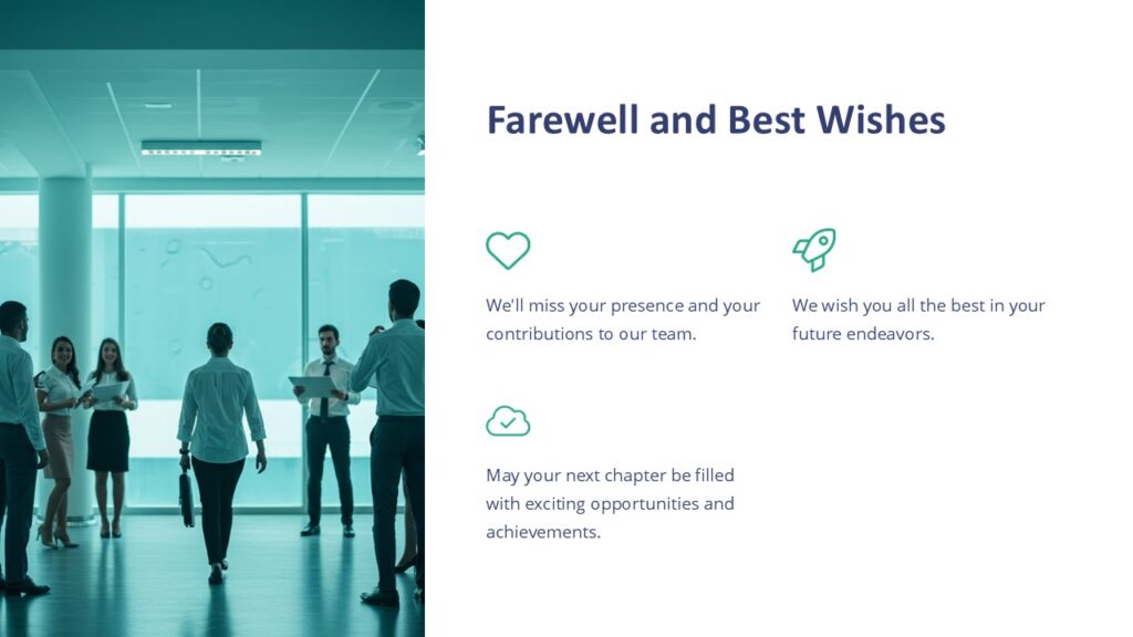 Farewell and Best Wishes PowerPoint Presentation : 100% Editable PPTx