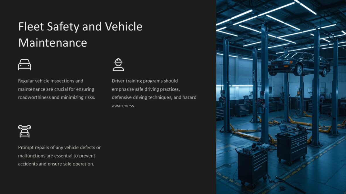 Fleet Safety and Vehicle Maintenance PowerPoint Presentation : 100% ...