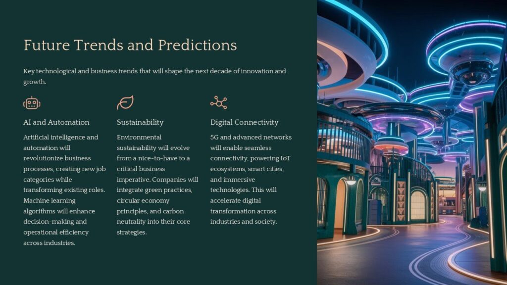 Future Trends and Predictions PowerPoint Presentation : 100% Editable PPTx