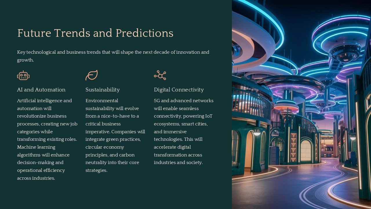 Future Trends and Predictions PowerPoint Presentation : 100% Editable PPTx