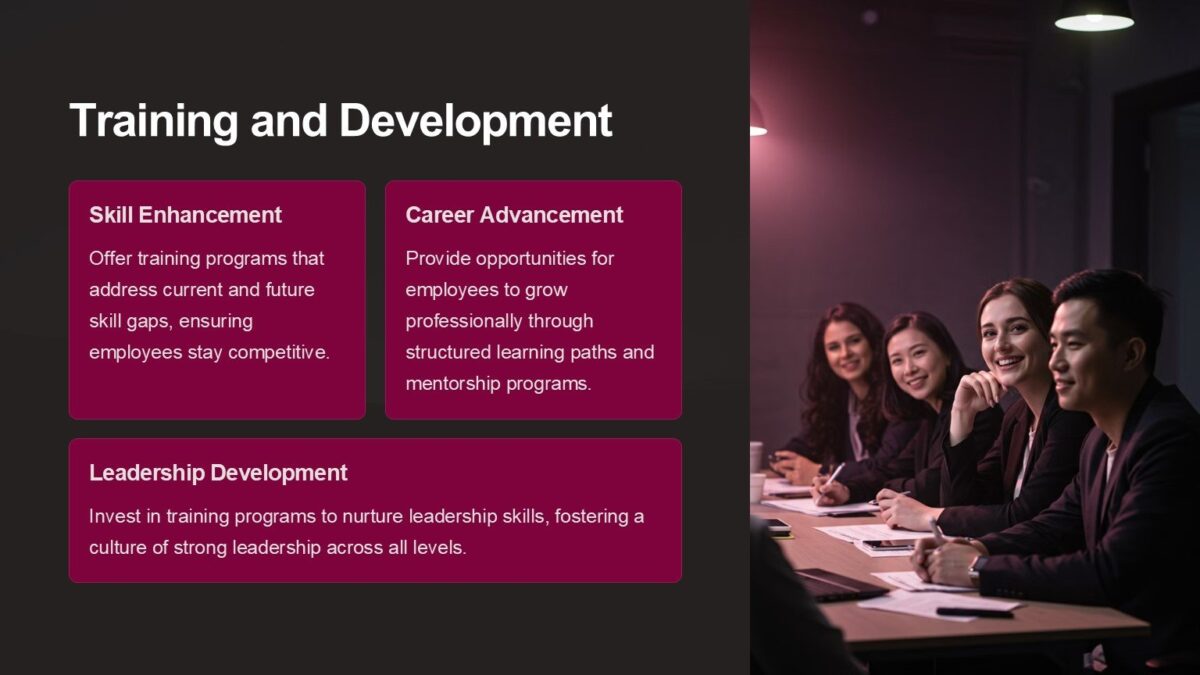 HR Report Key Insights and Trends PowerPoint Template : 100% Editable PPTx