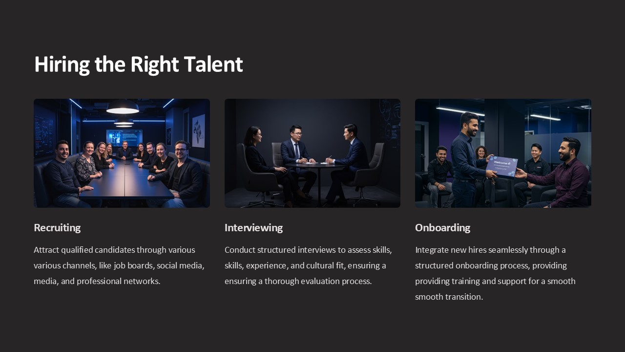 Hiring the Right Talent PowerPoint Presentation : 100% Editable PPTx