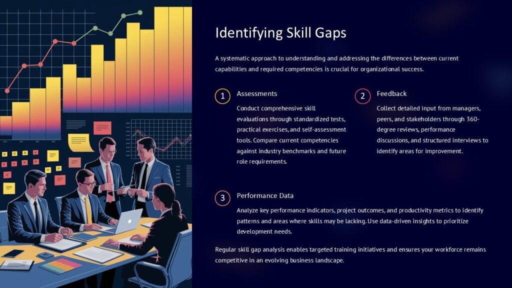 Identifying Skill Gaps PowerPoint Presentation : 100% Editable PPTx
