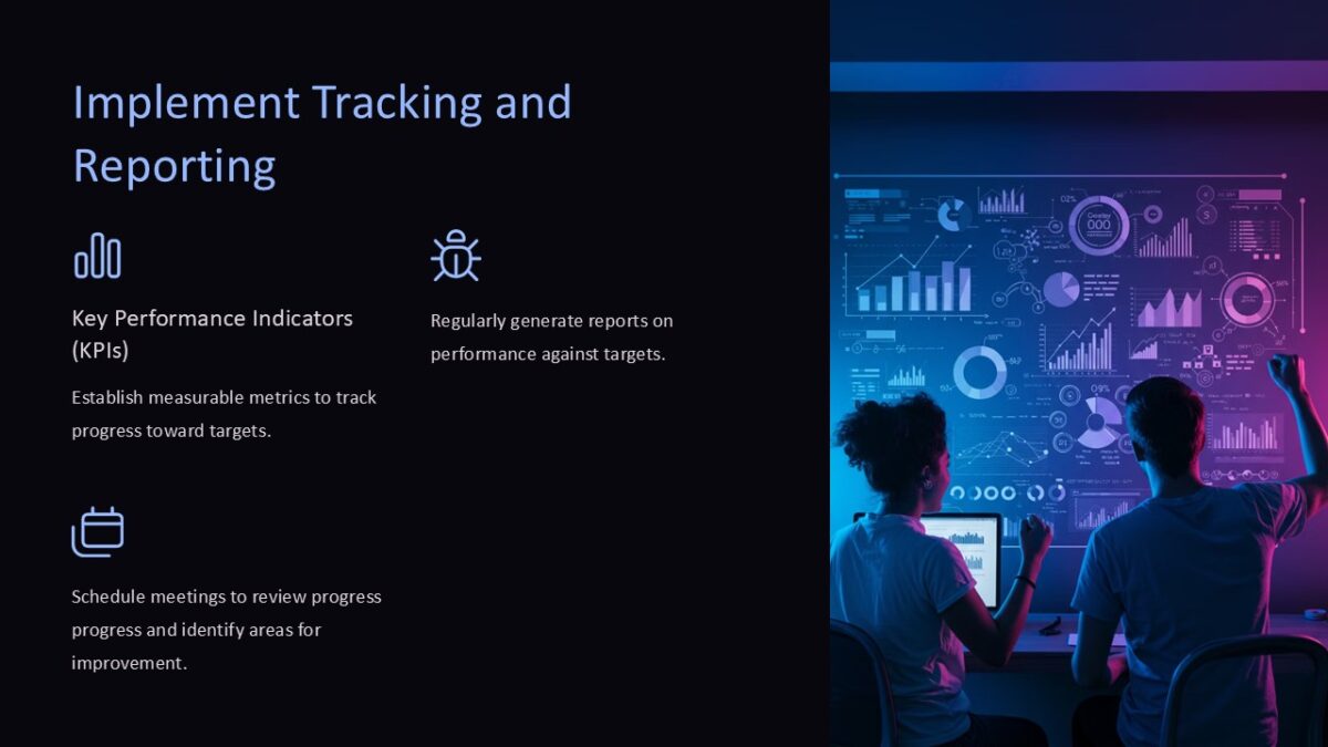 Implement Tracking And Reporting Powerpoint Presentation Pptuniverse