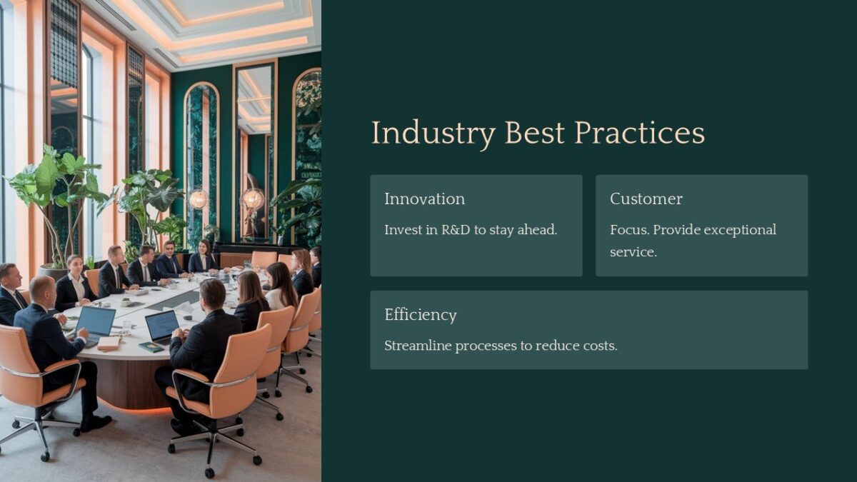Industry Best Practices PowerPoint Presentation : 100% Editable PPTx