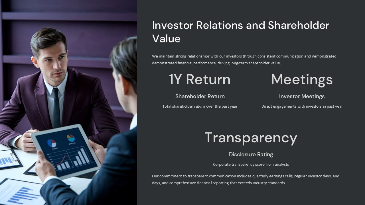 Investor Relations and Shareholder Value PowerPoint Presentation - PPTUniverse