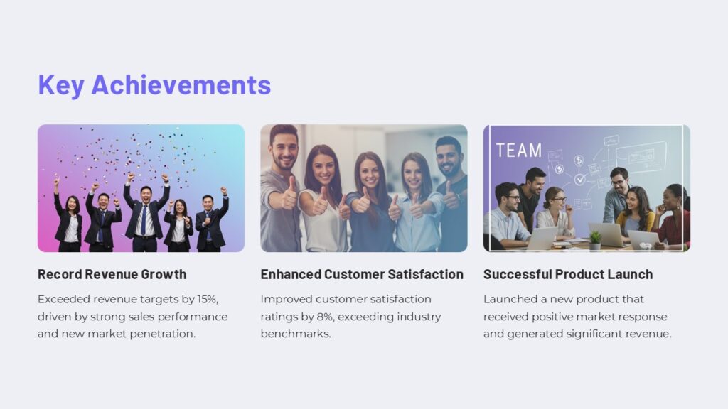 Key Achievements PowerPoint Presentation : 100% Editable PPTx