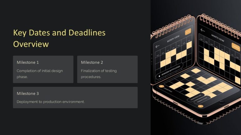 Key Dates and Deadlines Overview PowerPoint Presentation : 100% ...