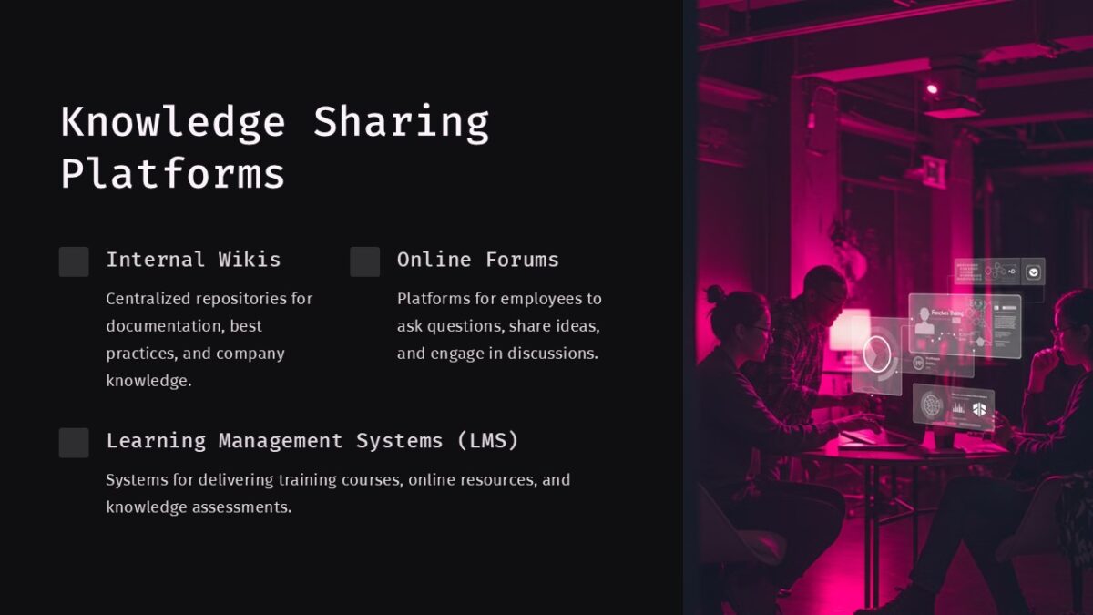 Knowledge Sharing Platforms PowerPoint Presentation : 100% Editable PPTx