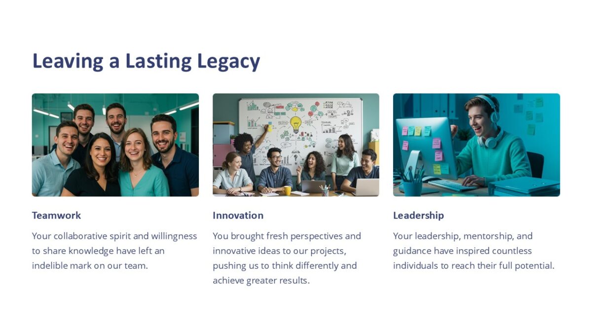 Leaving a Lasting Legacy PowerPoint Presentation : 100% Editable PPTx