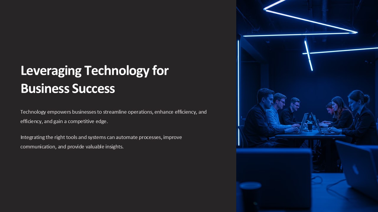 Leveraging Technology for Business Success PowerPoint Presentation ...
