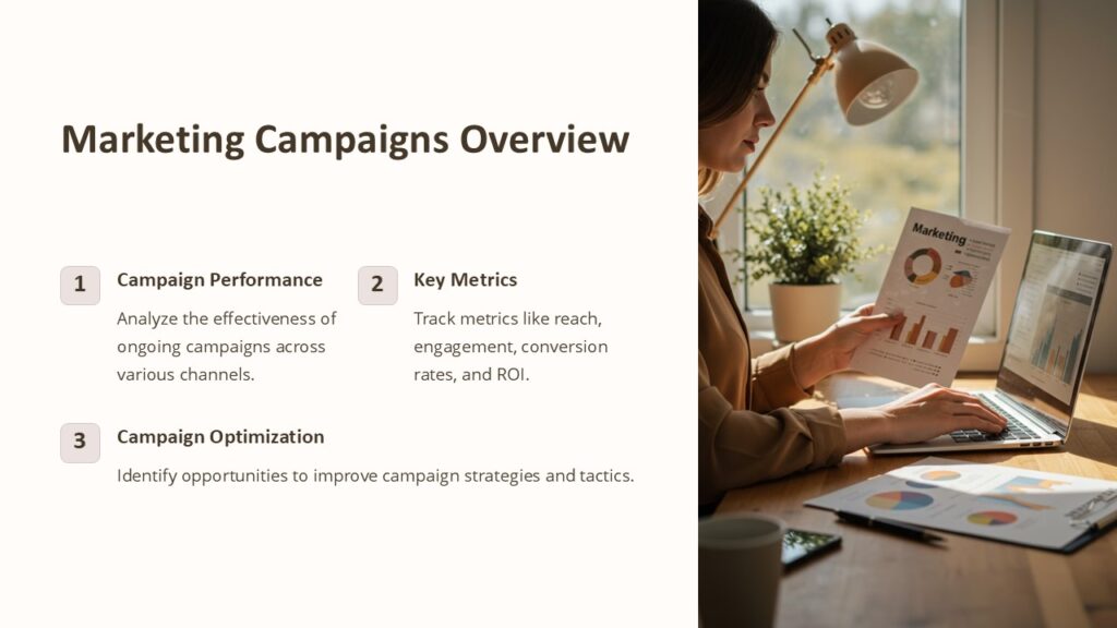 Marketing Campaigns Overview PowerPoint Presentation : 100% Editable PPTx