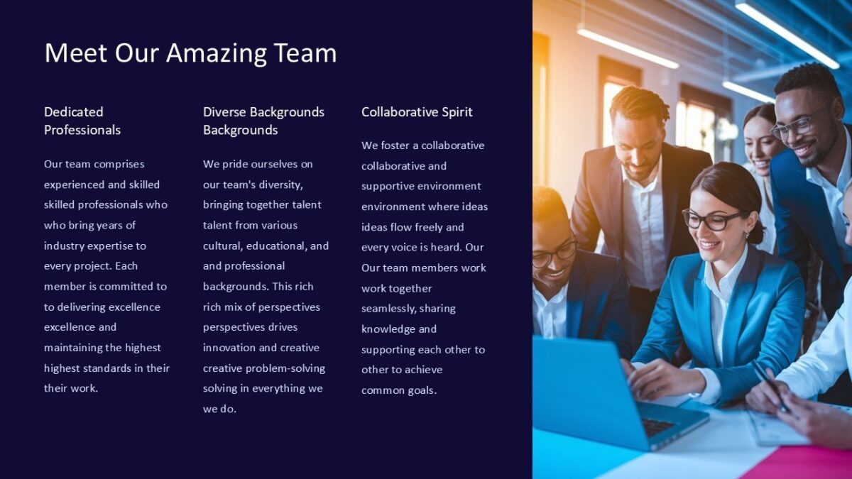 Meet Our Amazing Team PowerPoint Presentation : 100% Editable PPTx