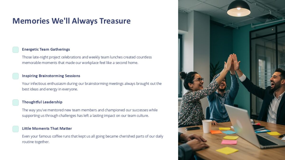Memories We'll Always Treasure PowerPoint Presentation : 100% Editable PPTx