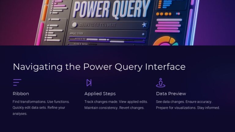 Navigating the Power Query Interface PowerPoint Presentation : 100% ...