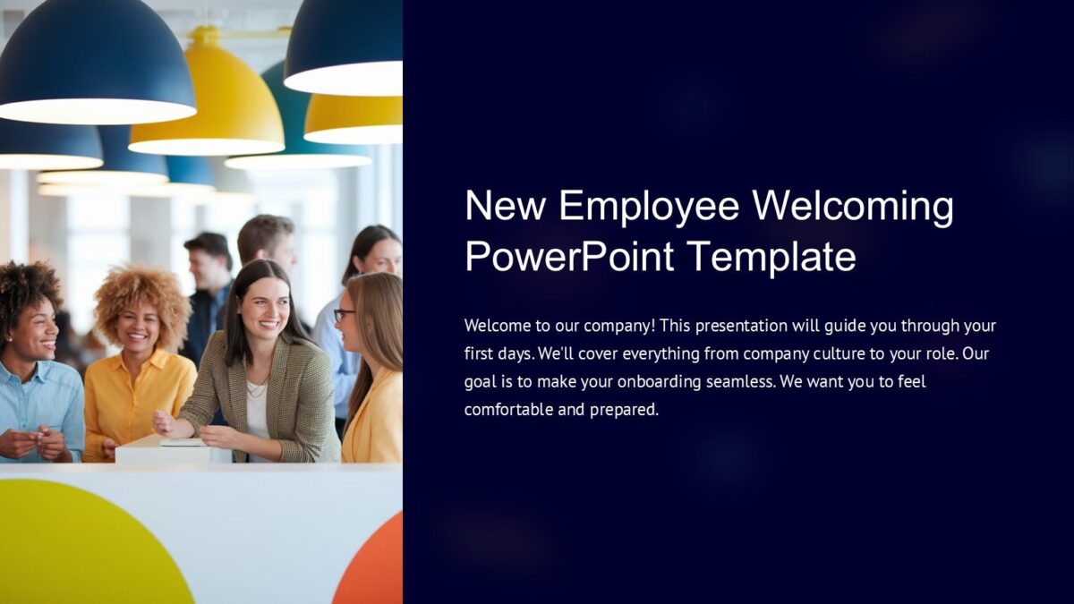 New Employee Welcoming PowerPoint Template : 100% Editable PPTx