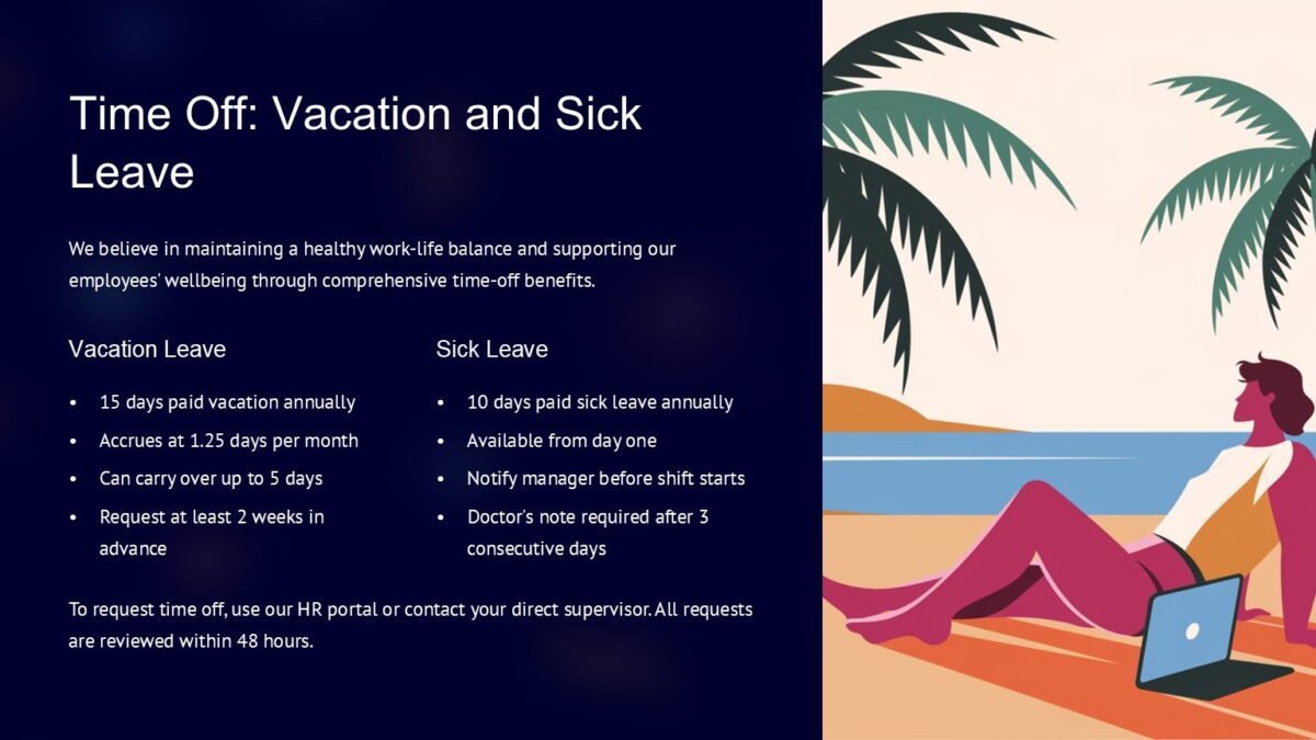 New Employee Welcoming PowerPoint Template : 100% Editable PPTx