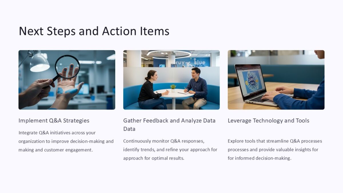 Next Steps and Action Items Slide PowerPoint Presentation : 100% ...