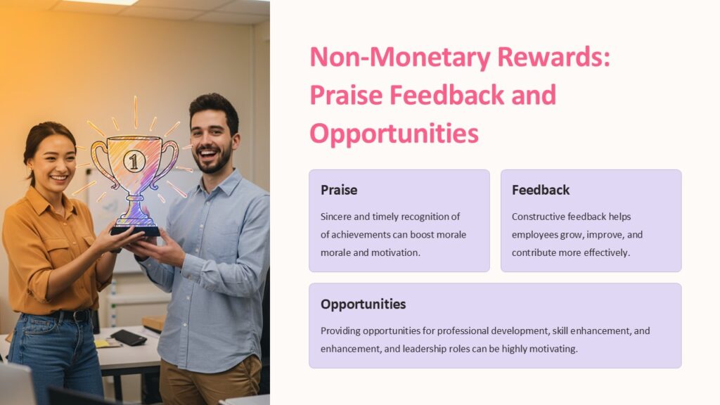 Non Monetary Rewards Praise Feedback and Opportunities PowerPoint Presentation - PPTUniverse