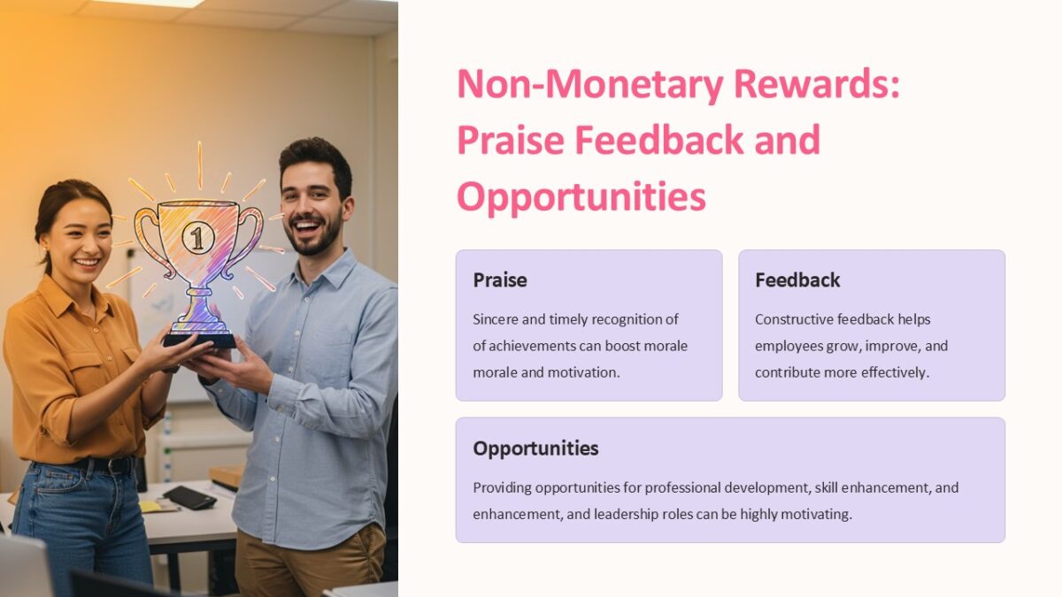 Non Monetary Rewards Praise Feedback and Opportunities PowerPoint ...