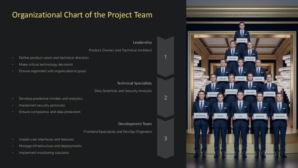 Organizational Chart of the Project Team PowerPoint Presentation - PPTUniverse