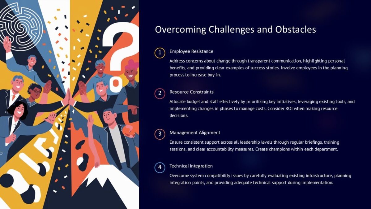 Overcoming Challenges and Obstacles PowerPoint Presentation : 100% ...