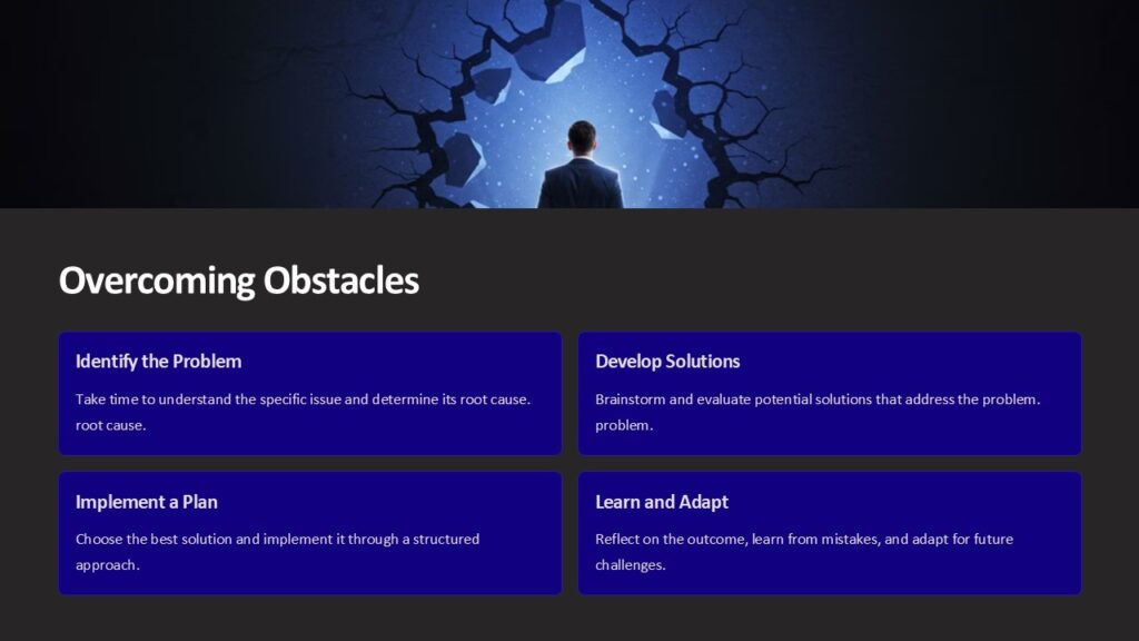Overcoming Obstacles PowerPoint Presentation - PPTUniverse