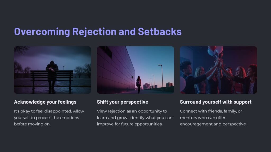 Overcoming Rejection and Setbacks PowerPoint Presentation : 100% ...