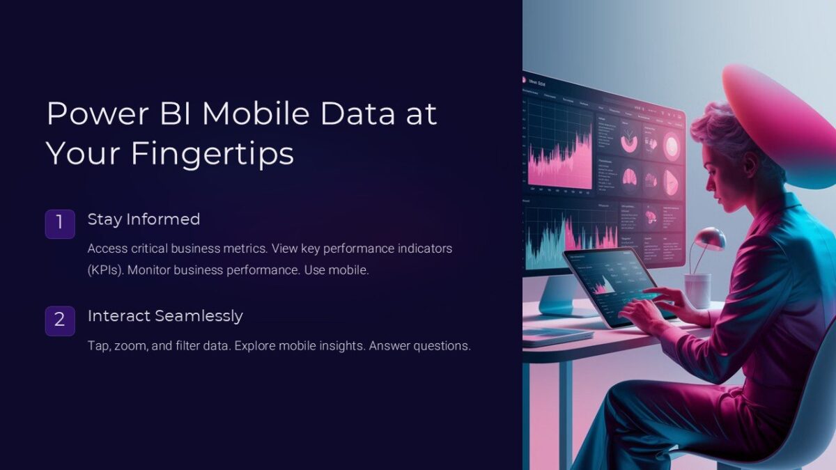 Power BI Mobile Data at Your Fingertips PowerPoint Presentation - PPTUniverse