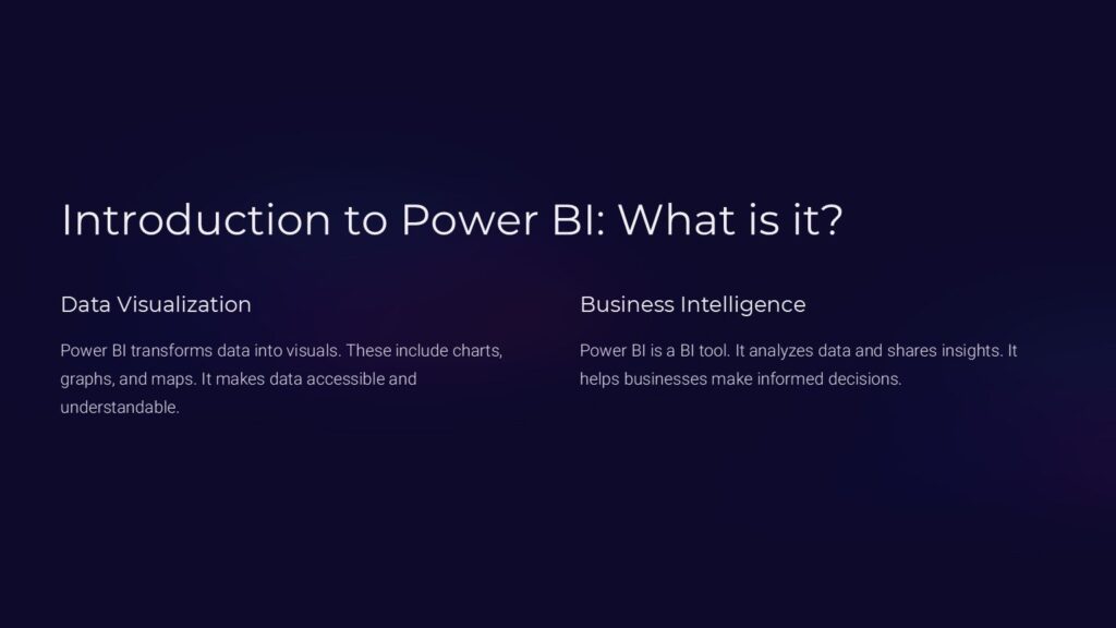 Power BI Transforming Data into Actionable Insights PowerPoint Template ...
