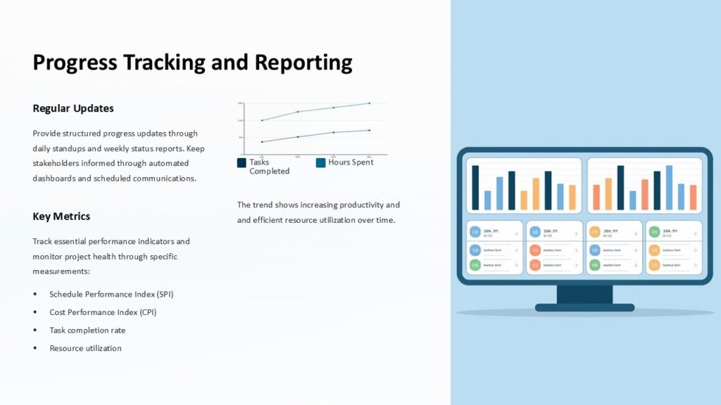 Progress Tracking and Reporting PowerPoint Presentation : 100% Editable ...