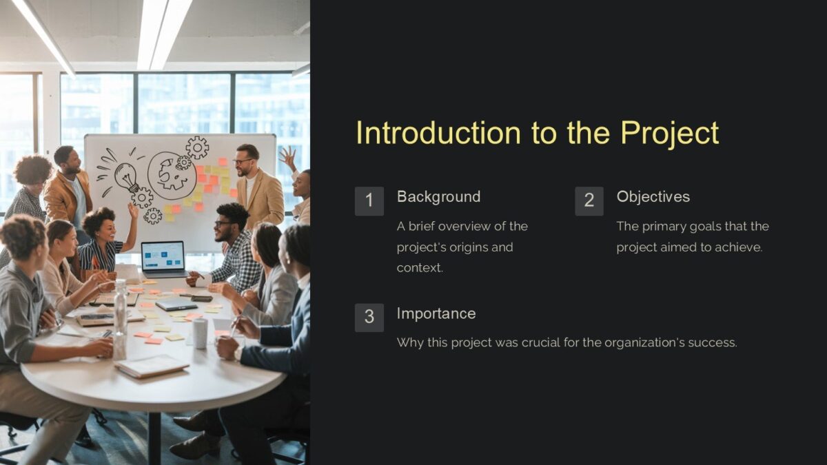 Project Completion A Comprehensive Review PowerPoint Template - PPTUniverse