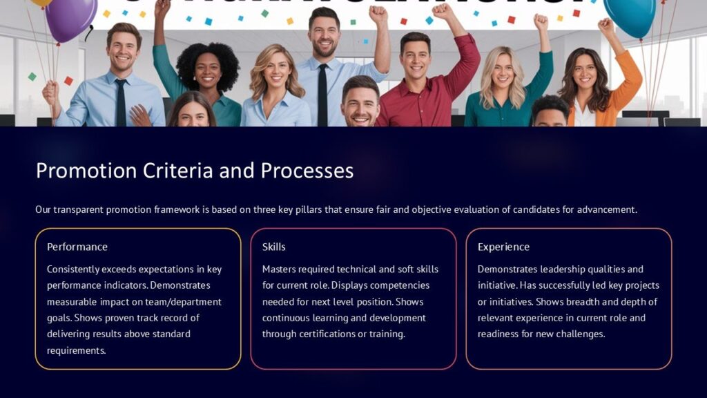 Promotion Criteria and Processes PowerPoint Presentation - PPTUniverse