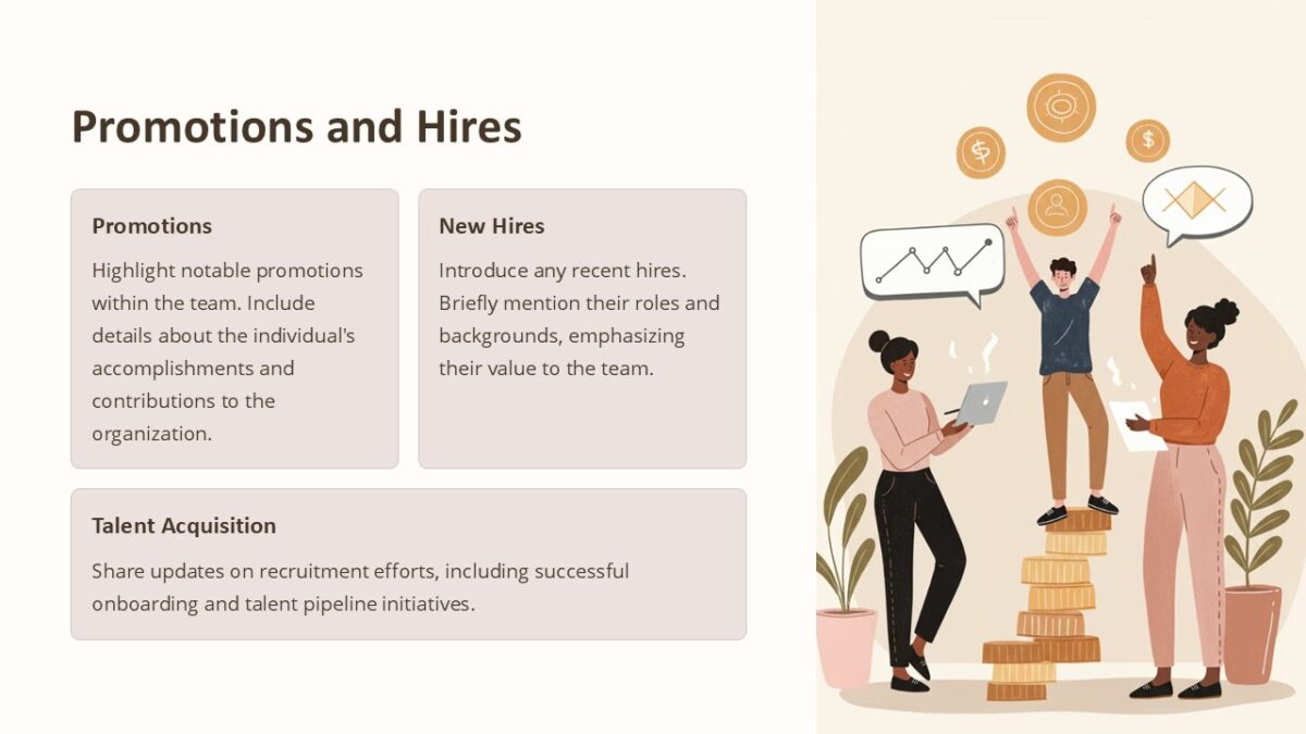 Promotions and Hires PowerPoint Presentation : 100% Editable PPTx