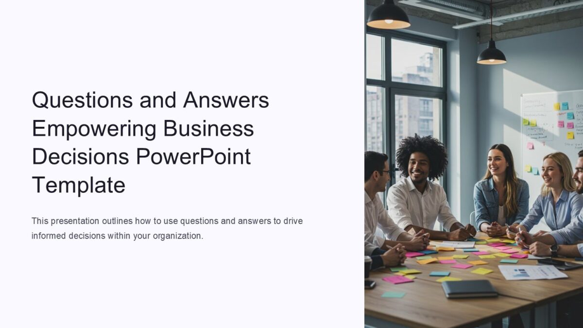 Questions and Answers Empowering Business Decisions PowerPoint Template ...