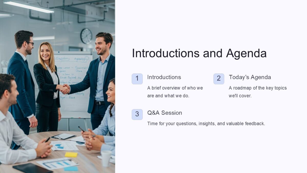 Questions and Answers Empowering Business Decisions PowerPoint Template ...