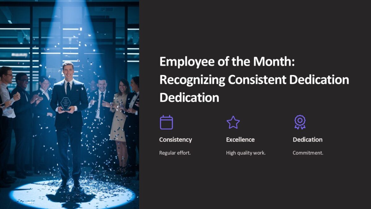 Recognizing Excellence Celebrating Top Performers PowerPoint Template ...