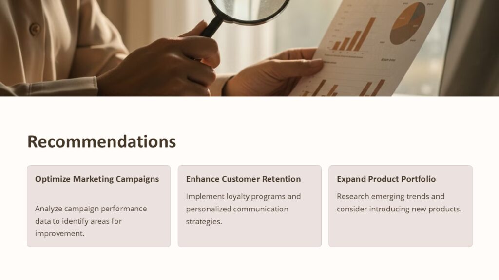 Recommendations PowerPoint Presentation : 100% Editable PPTx