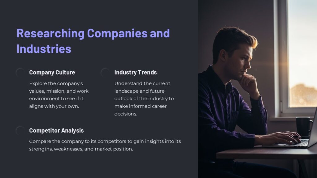 Researching Companies and Industries PowerPoint Presentation : 100% ...