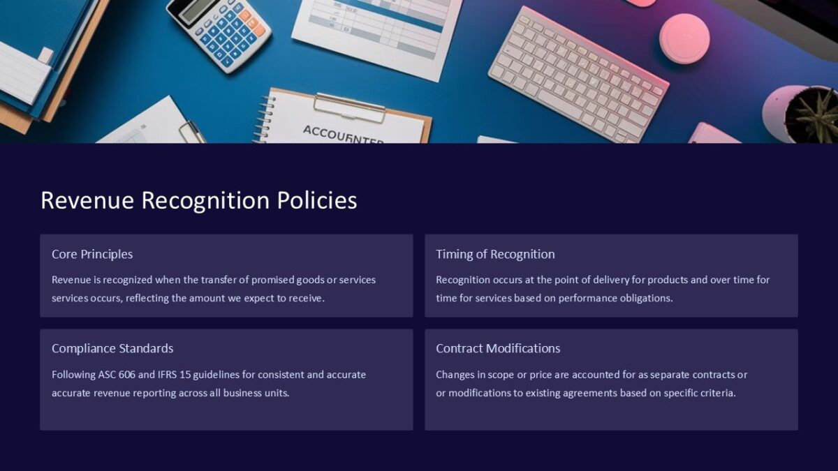 Revenue Recognition Policies PowerPoint Presentation : 100% Editable PPTx
