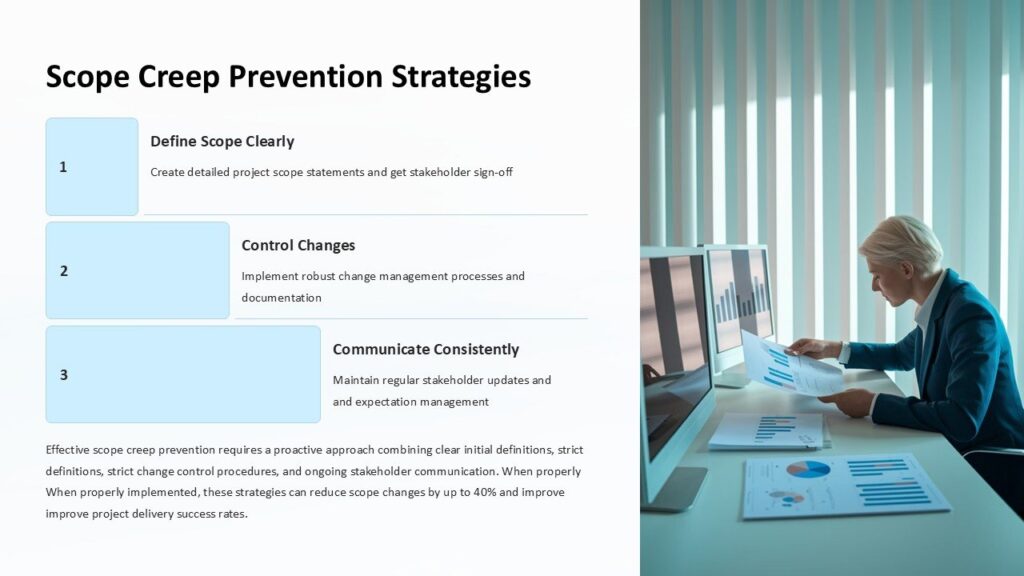 Scope Creep Prevention Strategies PowerPoint Presentation : 100% ...