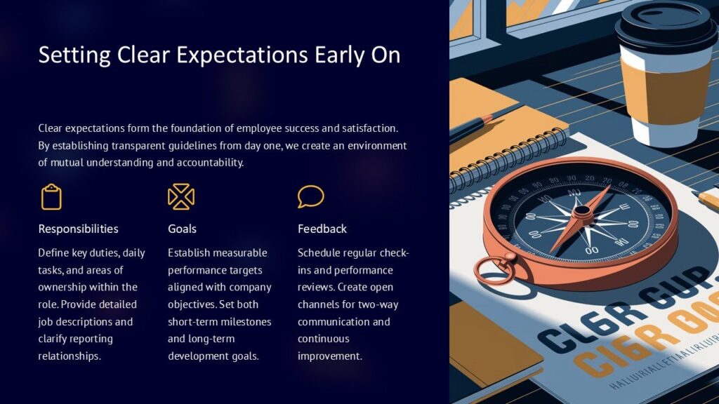 Setting Clear Expectations Early On PowerPoint Presentation : 100% Editable PPTx