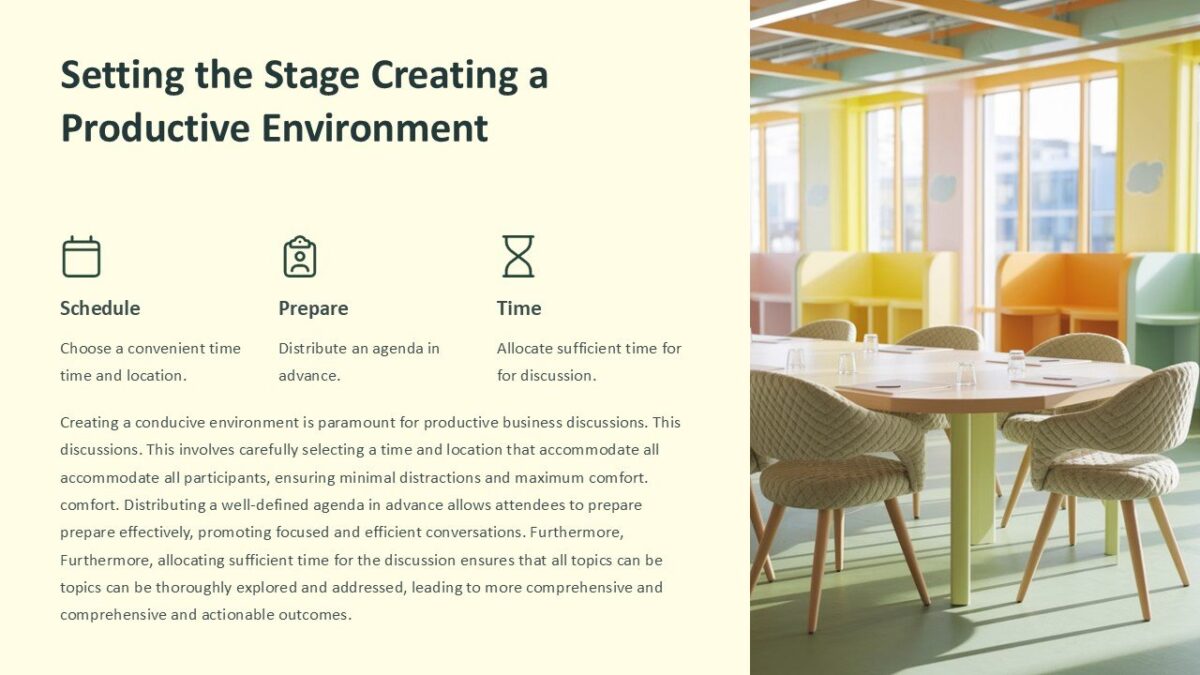 Setting the Stage Creating a Productive Environment PowerPoint ...