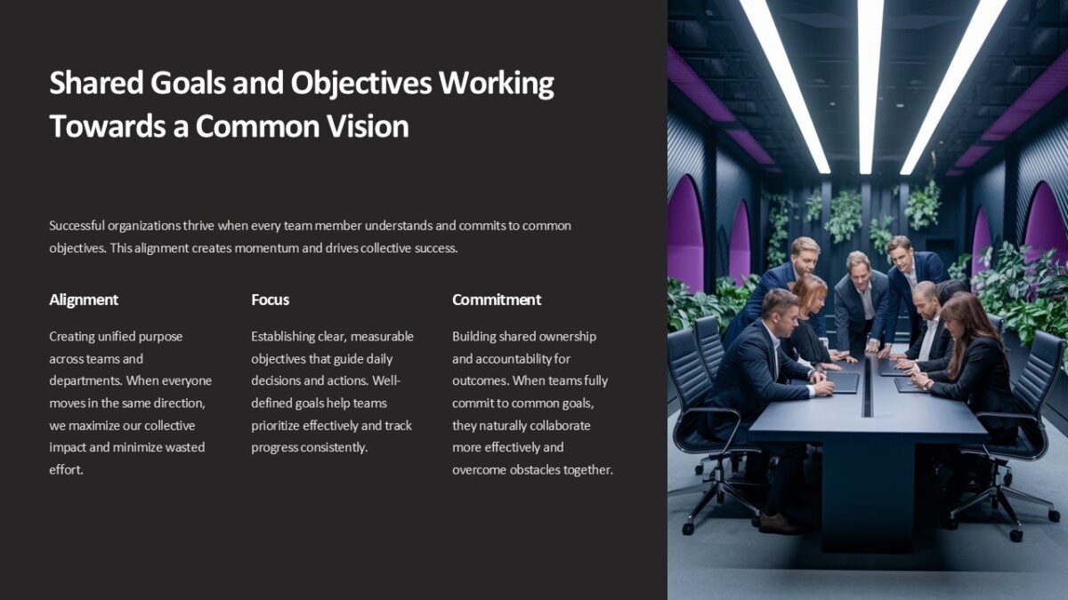 Shared Goals and Objectives Working Towards a Common Vision PowerPoint ...