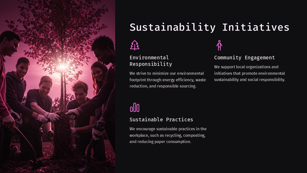 Sustainability Initiatives Slide PowerPoint Presentation - PPTUniverse ...