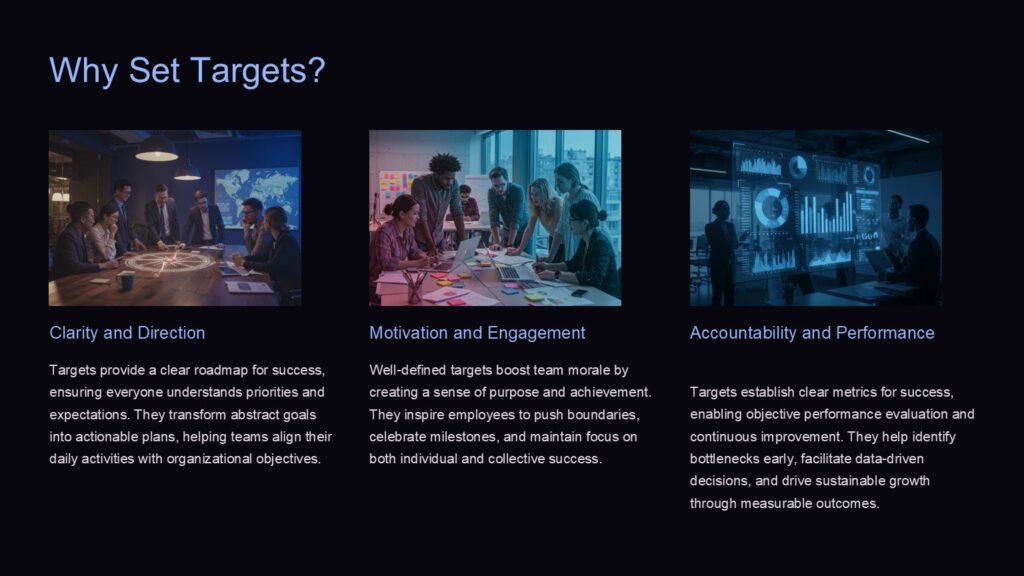 Target Vs Achievement PowerPoint Template - PPTUniverse