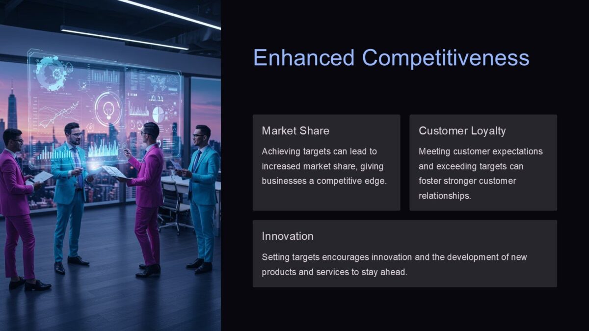 Target Vs Achievement PowerPoint Template - PPTUniverse